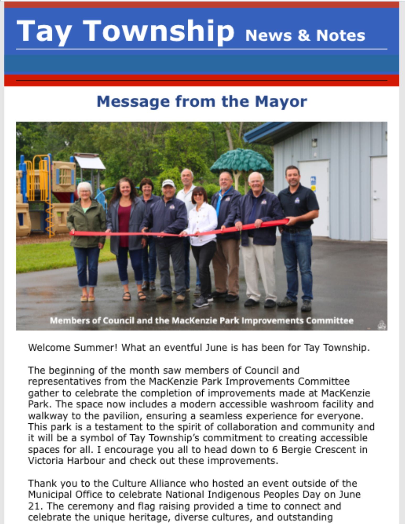 eNewsletter - Tay Township