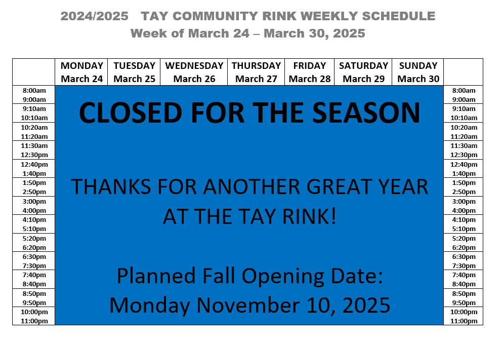 Rinks - Tay Township